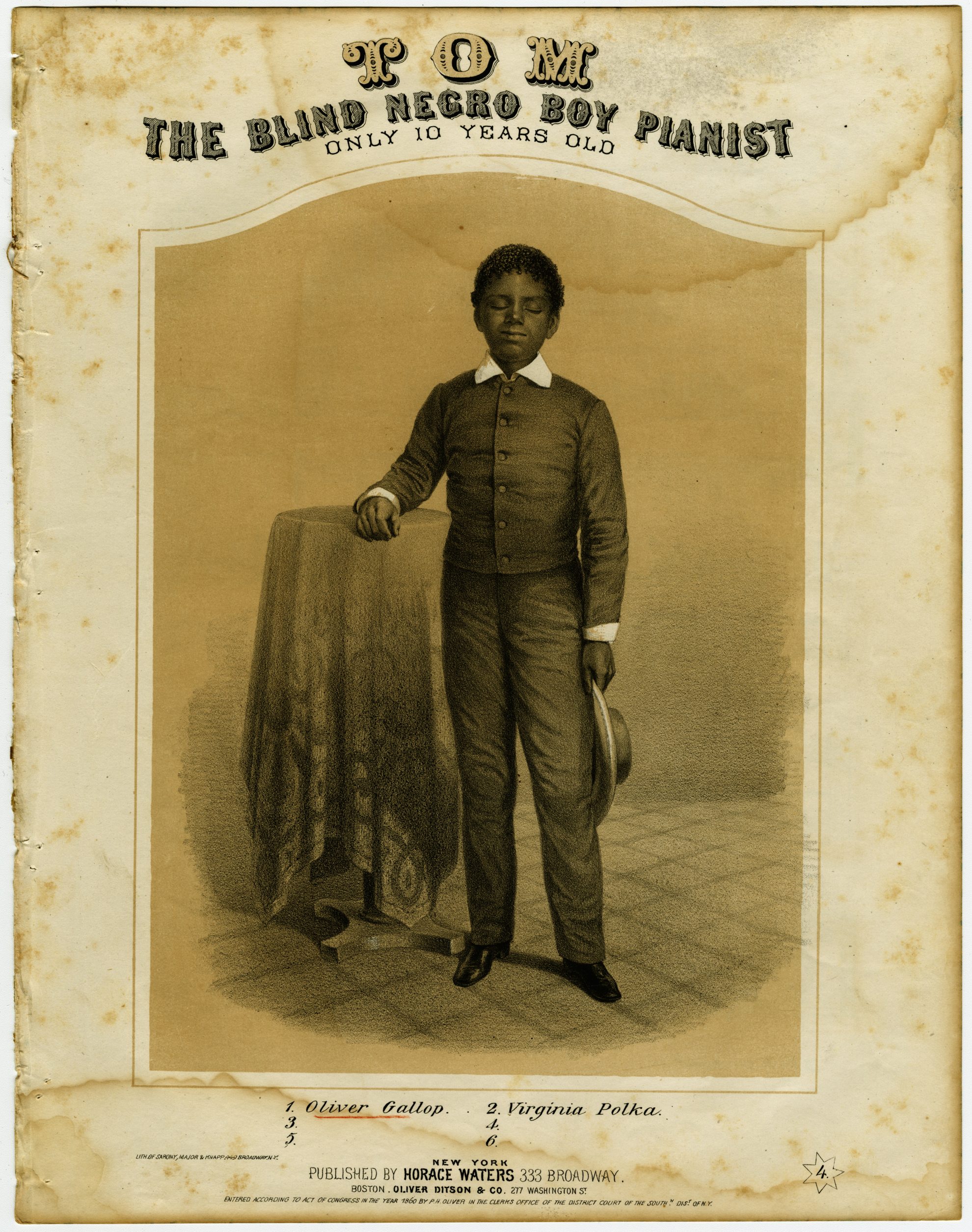 Thomas “Blind Tom” Wiggins - Klinkhart Hall Arts Center